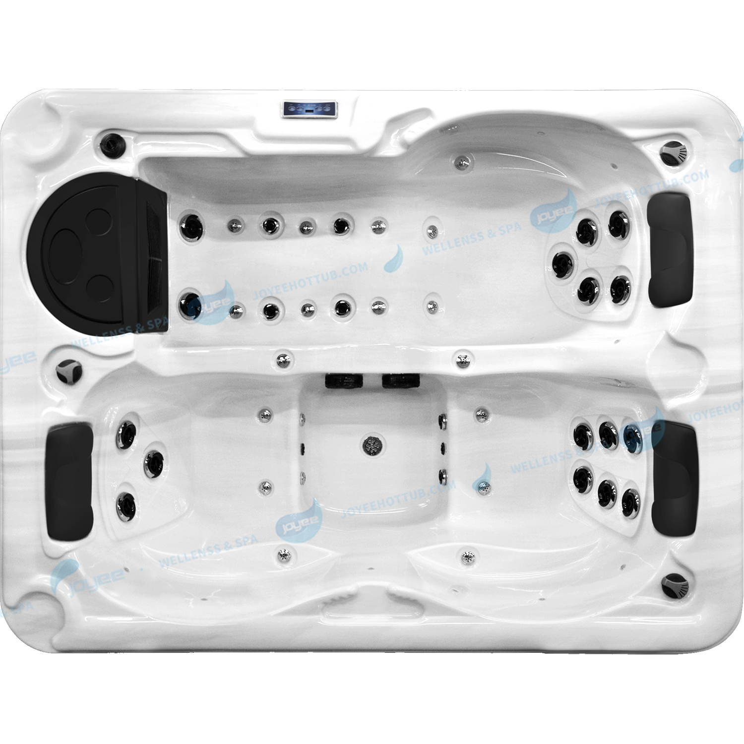 Acrylic Stone Color Whirlpool Mini 3 People Bathtub| JOYEE from China ...